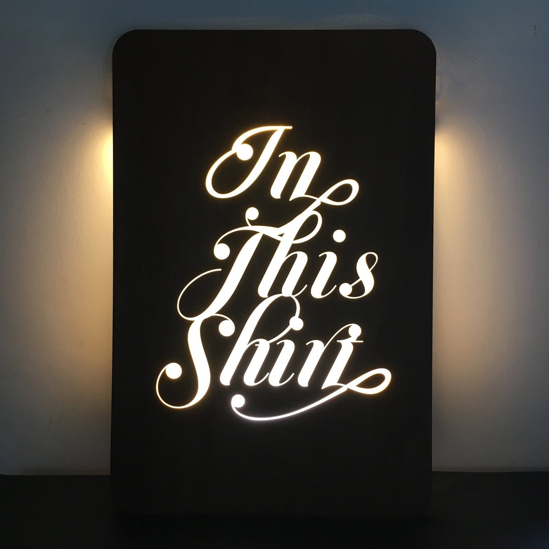 Backlit Wooden Logo for Exterior Custom Interior Bright Rgb / Company ...