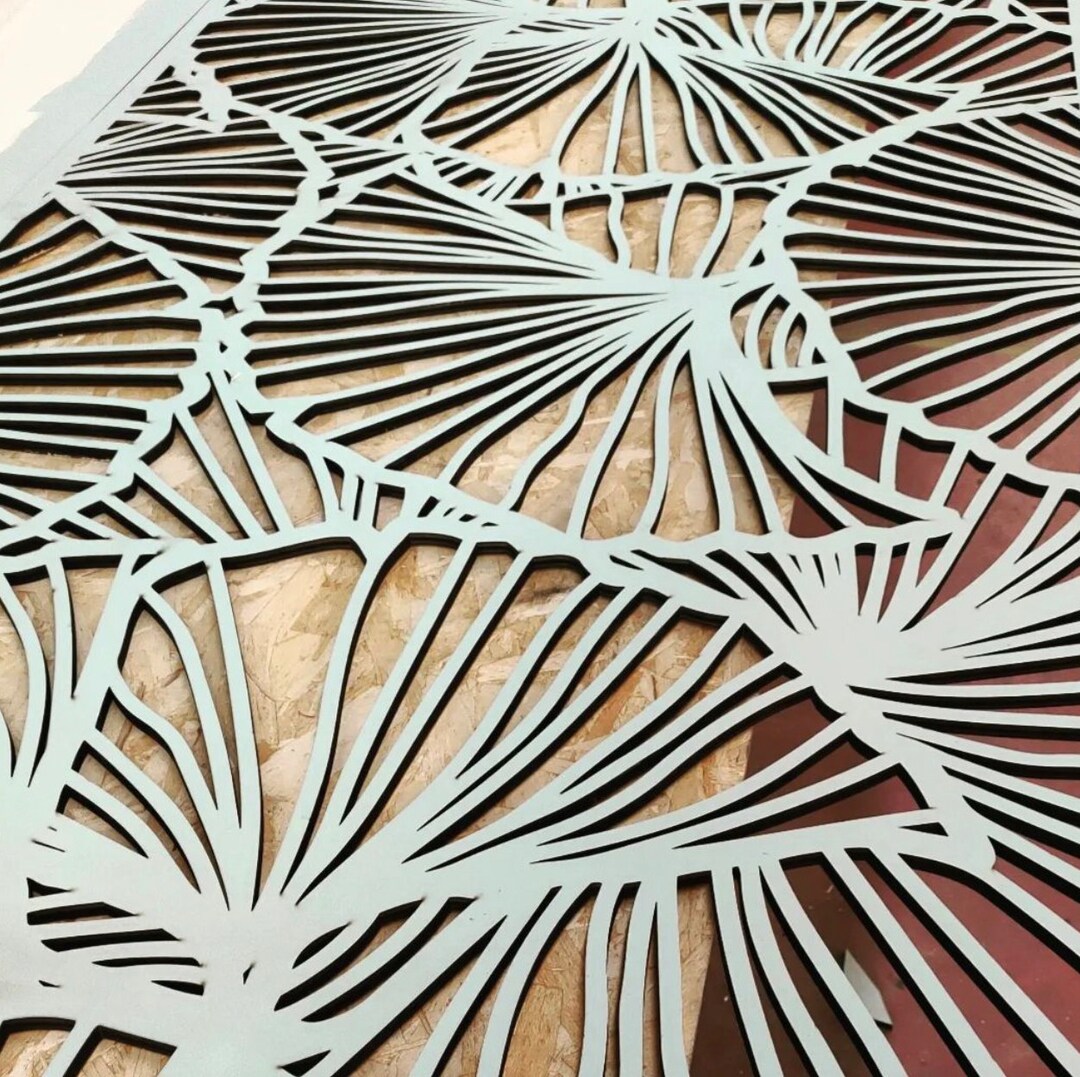 Mdf ou panneau de bois perforé intérieur extérieur découpé au laser ...