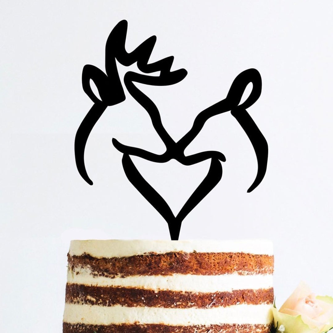 Círculos de Cake Topper enamorados personalizados en plexiglás - Etsy ...