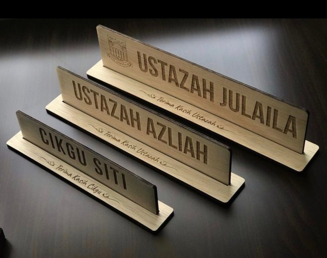 Executive Custom Desk Plate, Custom Engraved Desk Sign, License Plate ...