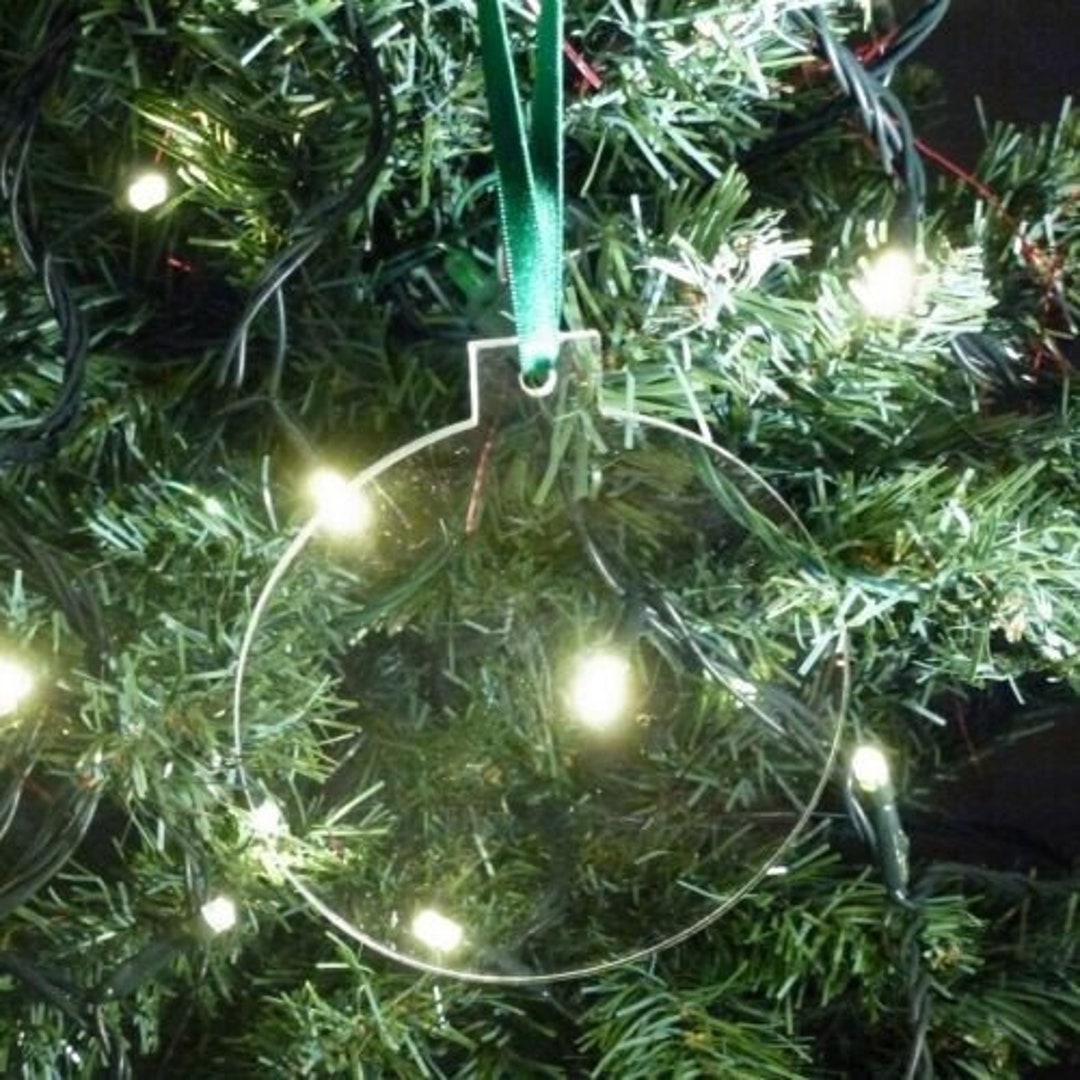 Transparent Plexiglas Ball, Black Mirrored for Christmas Decorations ...