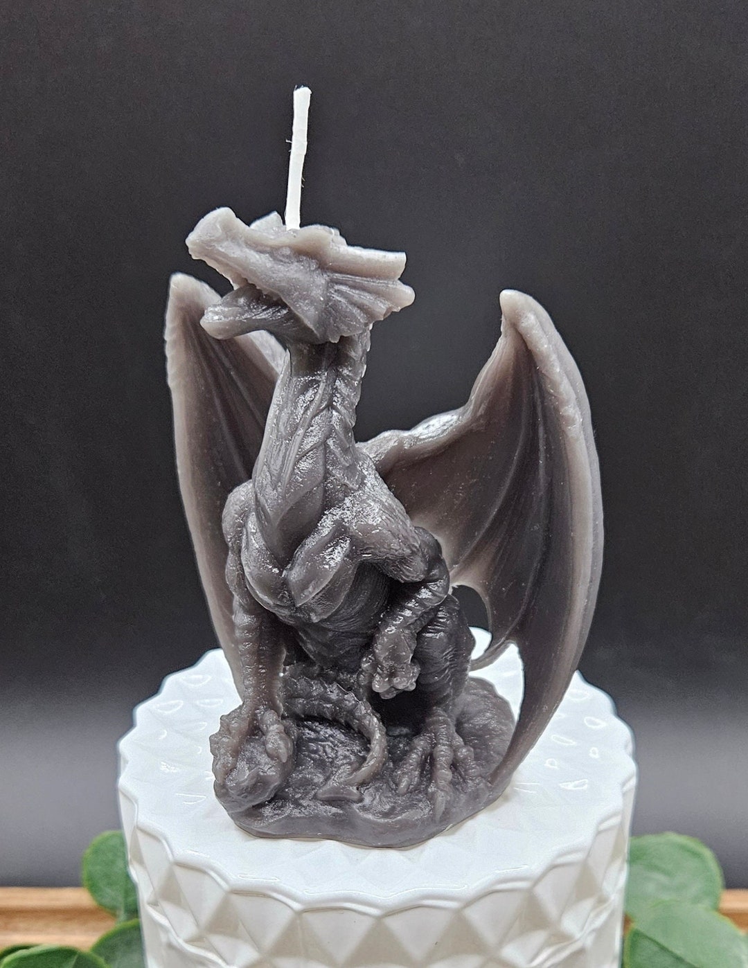 Dragon Pillar Candle/beeswax Dragon Scented Candle/medieval Dragon ...