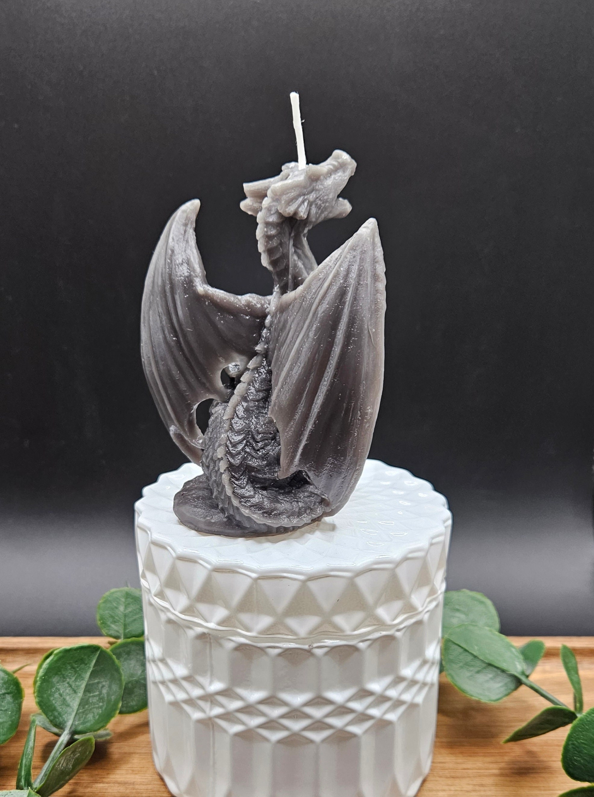 Dragon Pillar Candle/beeswax Dragon Scented Candle/medieval Dragon ...
