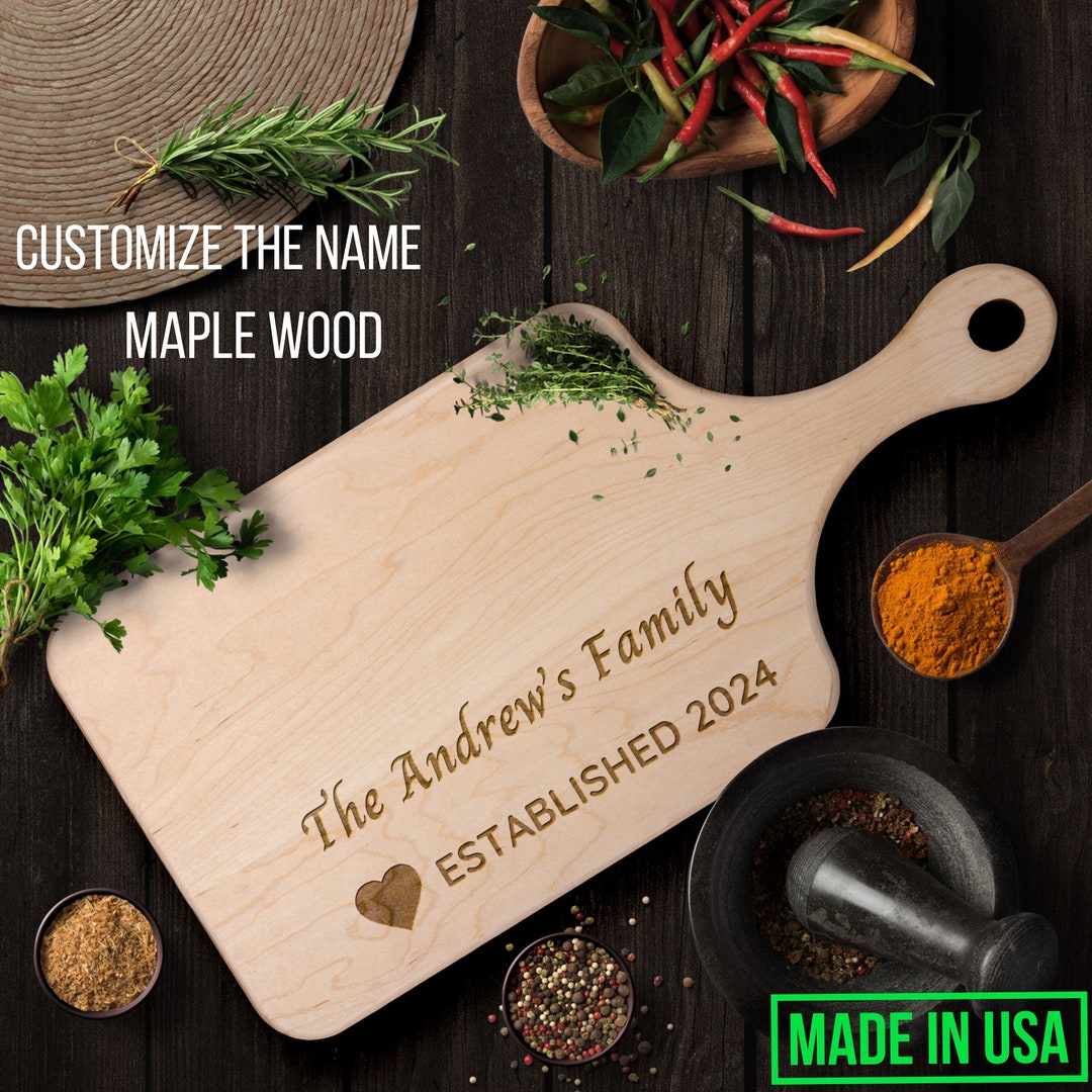 Customized Cutting Board, Personalized Cutting Board Wedding Gift ...