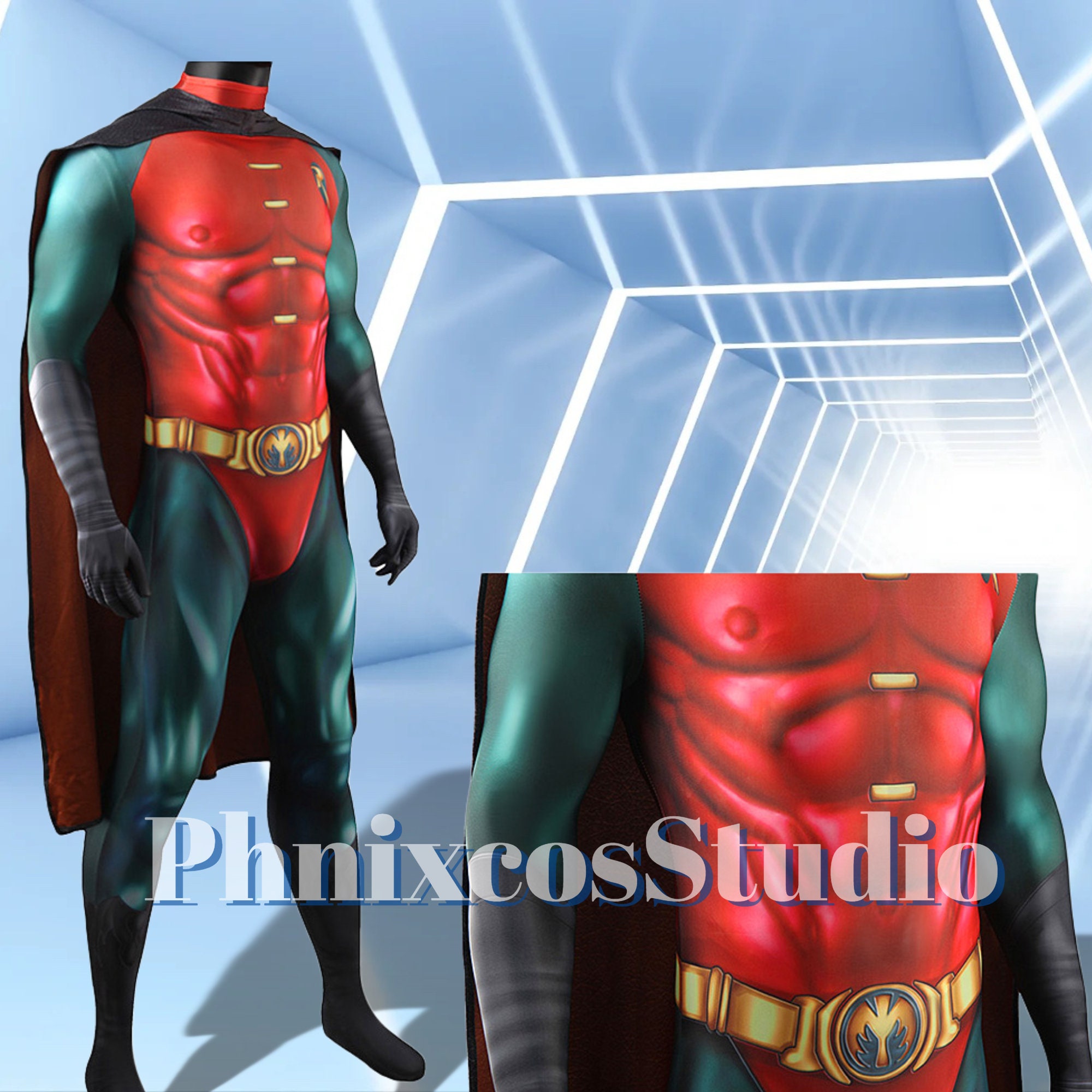 Batman Robin Cosplay Costume, Batman Jumpsuit,halloween Batman Outfit ...