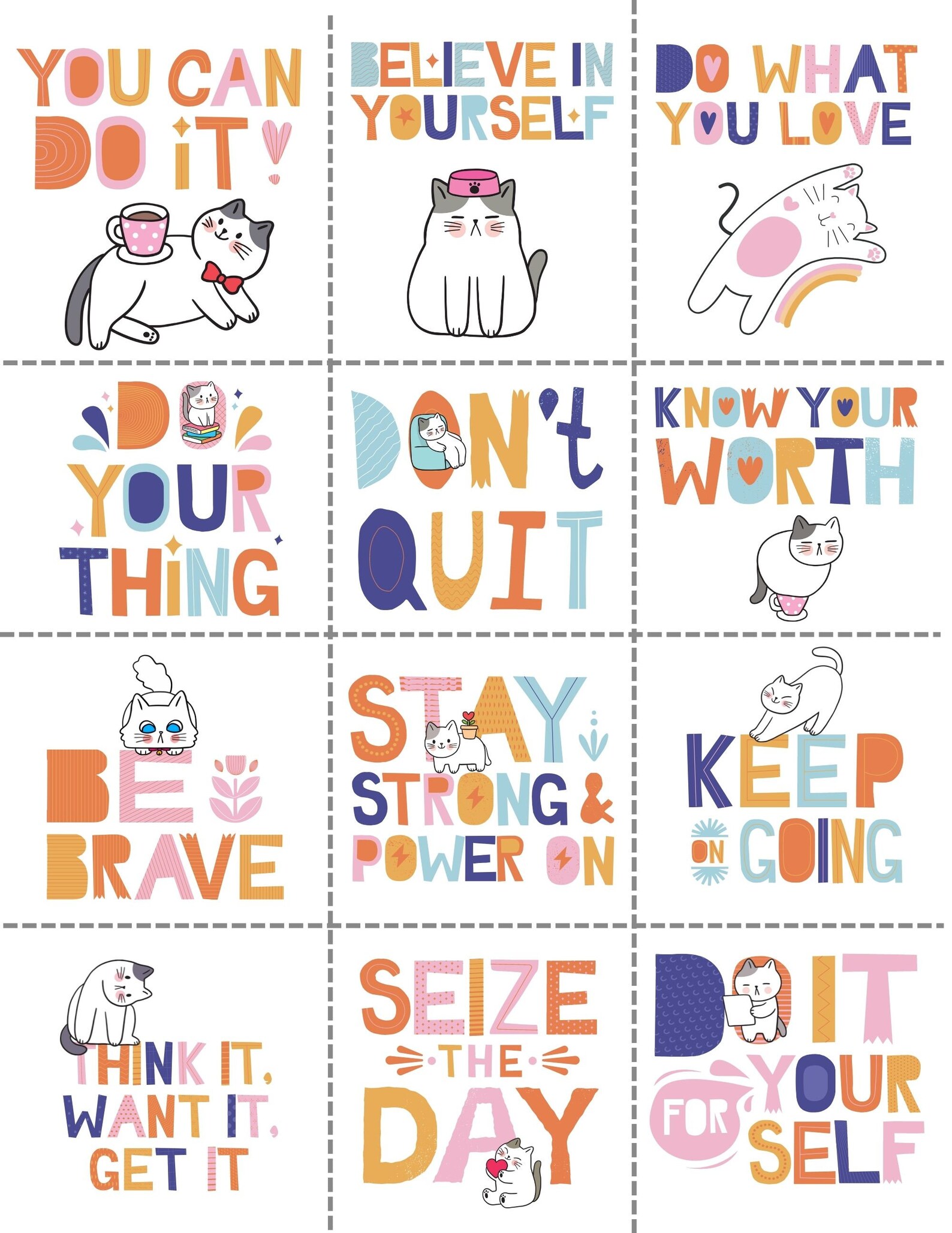 Lunchbox Affirmations, Digital Download, Affirmation Flashcards ...