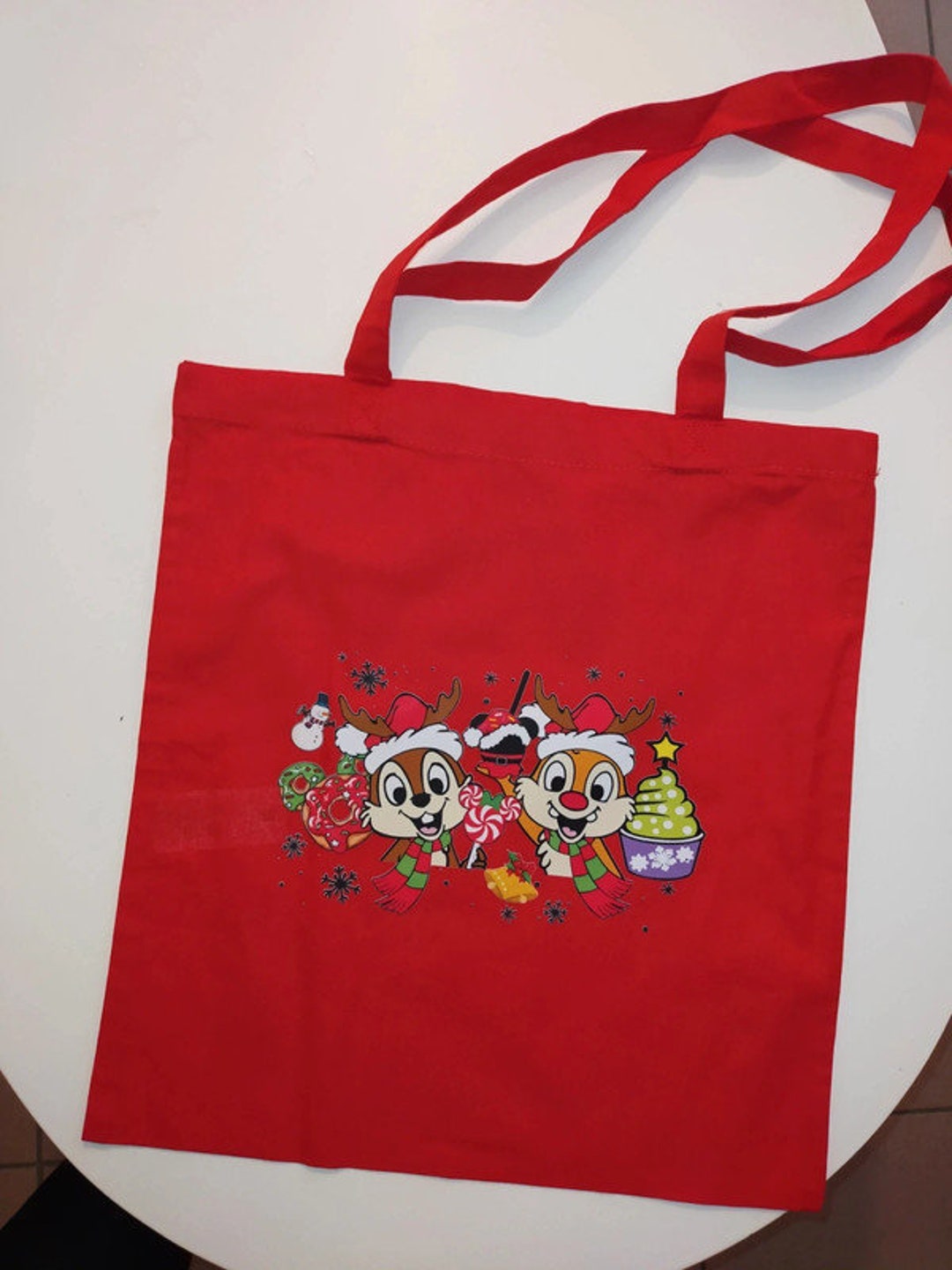 Disney Christmas Tick and Tac Shopping Bag - Etsy