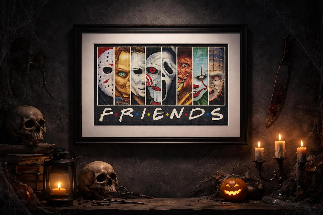 I’ll Be There for Boo – Horror Besties Cross Stitch Pattern (instant ...