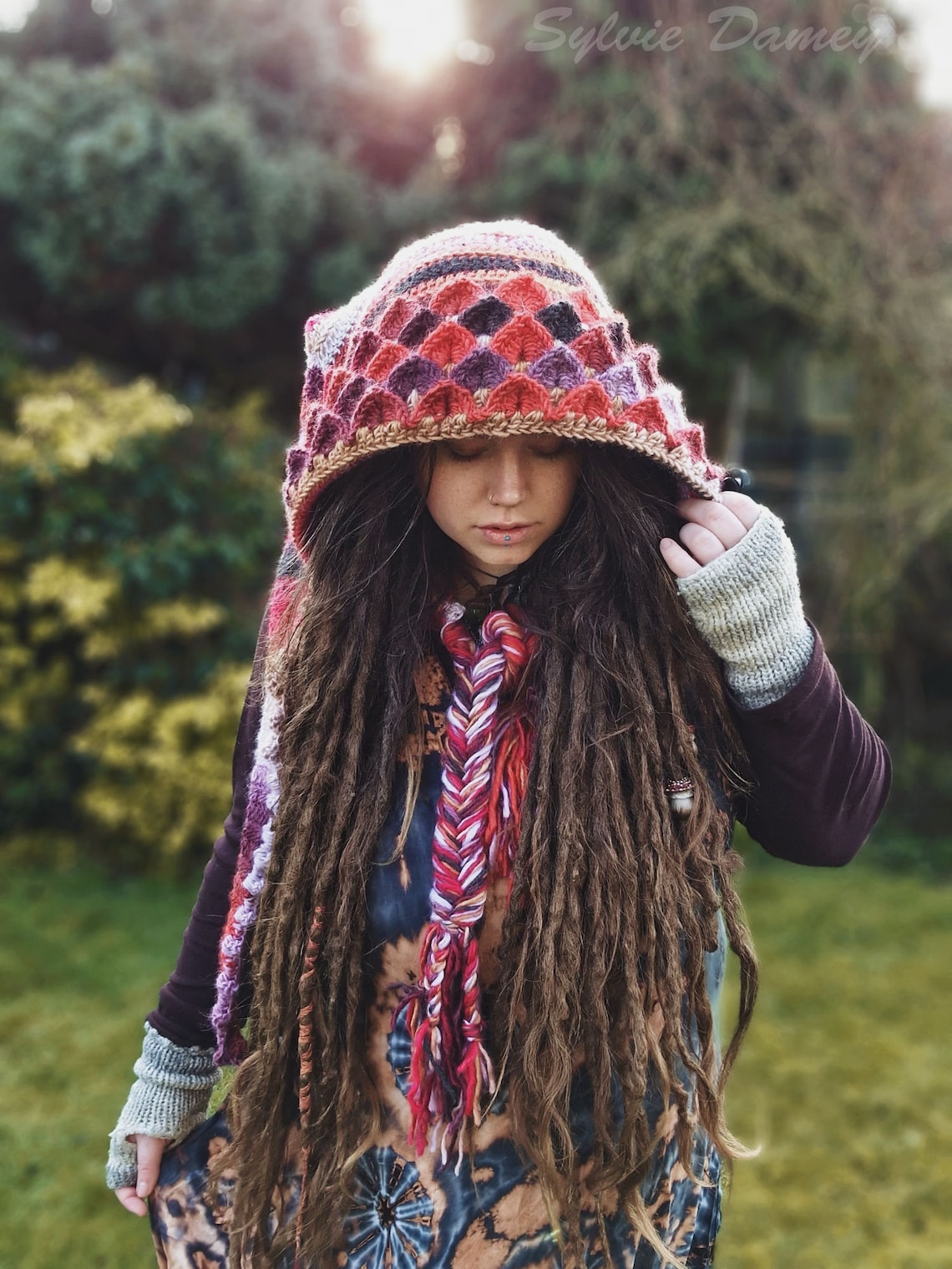 CROCHET Long Dragon Hood PATTERN lauwis Elf Fae - Etsy