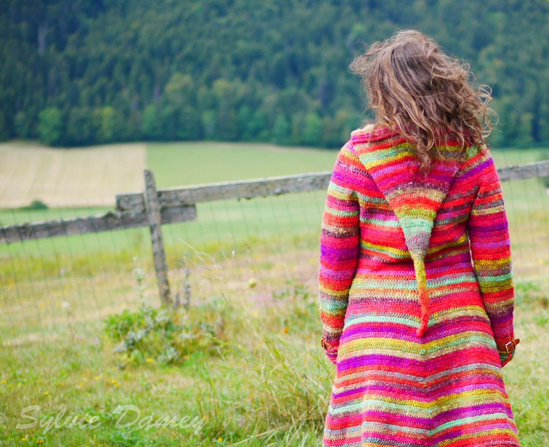 CROCHET Hooded Coat PATTERN Elf Fairy Pixie Hoodie Sweater - Etsy