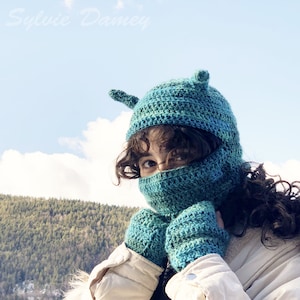 CROCHET Balaclava PATTERN, Hat With Horns, Devil Hat, Tutorial in Pdf ...