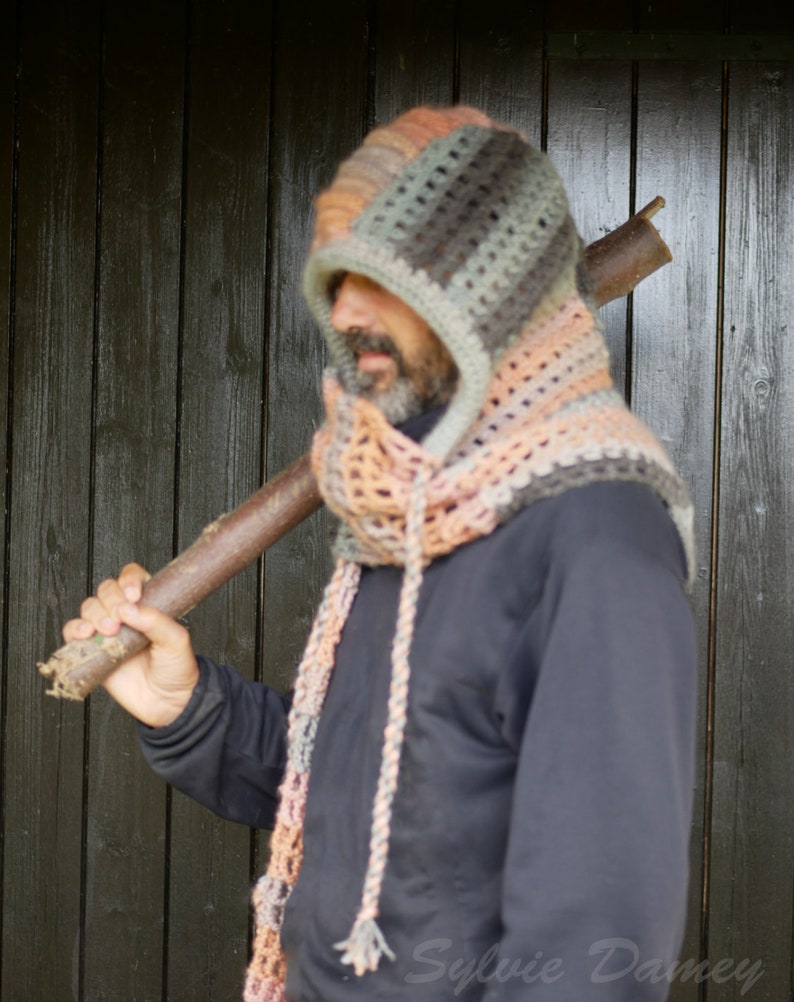 CROCHET Post Apocalyptic Hood PATTERN, Wastelander Hood, Dystopia ...