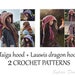 CROCHET Long Dragon Hood PATTERN, lauwis Elf Fae Pixie Hat Tutorial in ...