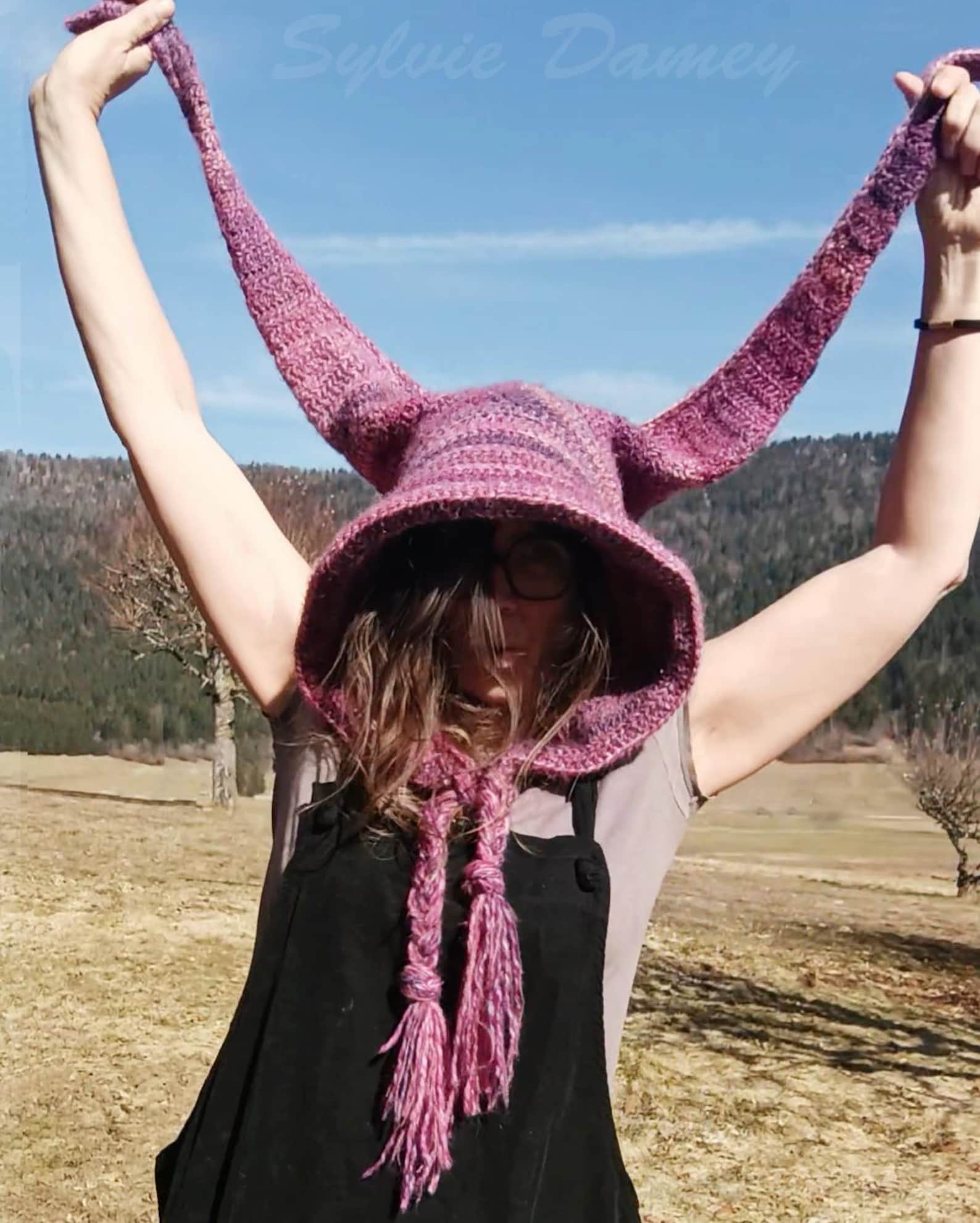CROCHET Jester Hood PATTERN, "jester Hood" Clown Hat - DIY Pdf Download ...