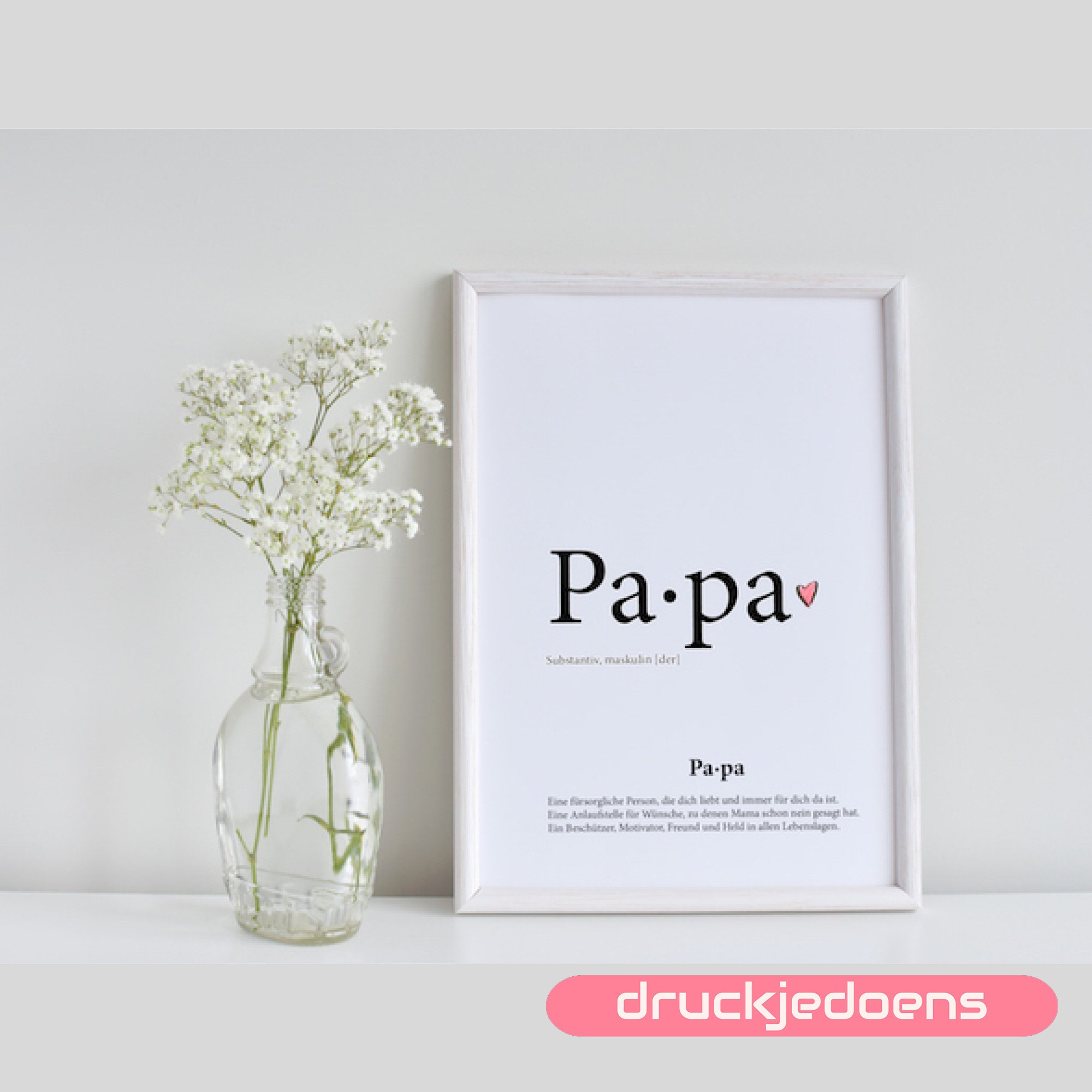 Poster Definition Papa DIN A4 - Etsy