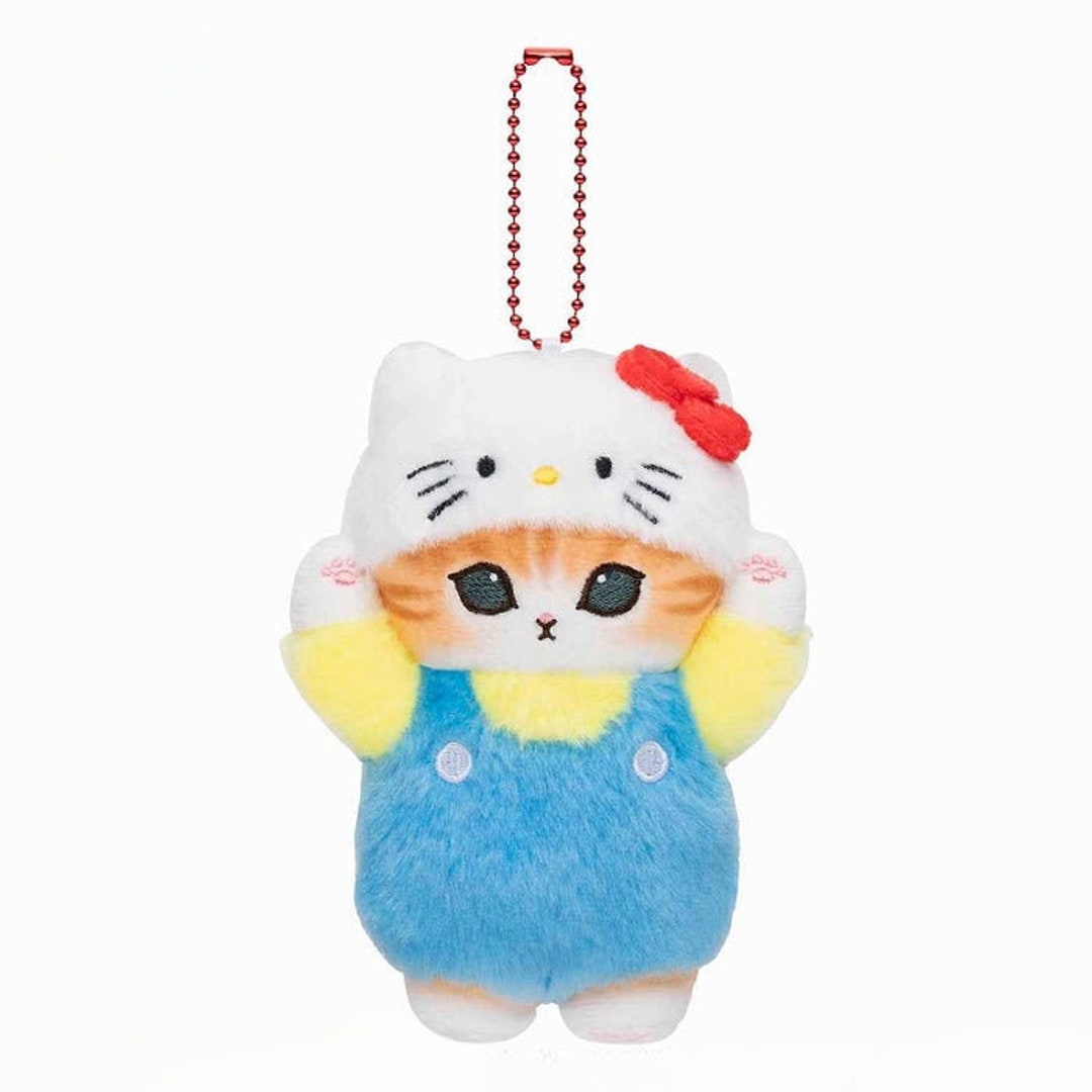 Mofusand Sanrio Hello Kitty Plush Keychain Plushy Keyring Mofusand ...