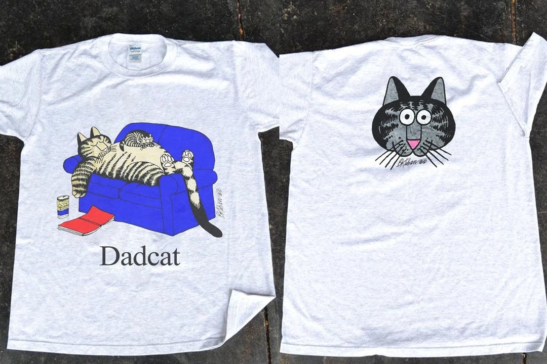 Dadcat Crazy Hawaii B Kliban Cat T-shirt, Dadcat T-shirt, Dadcat Happy ...