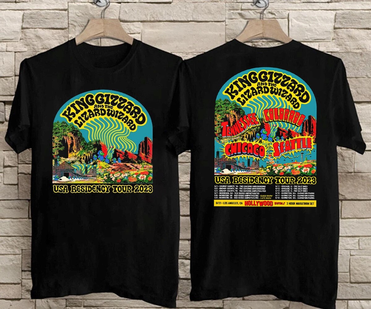King Gizzard & The Lizard Wizard USA Residency Tour 2023 T-Shirt