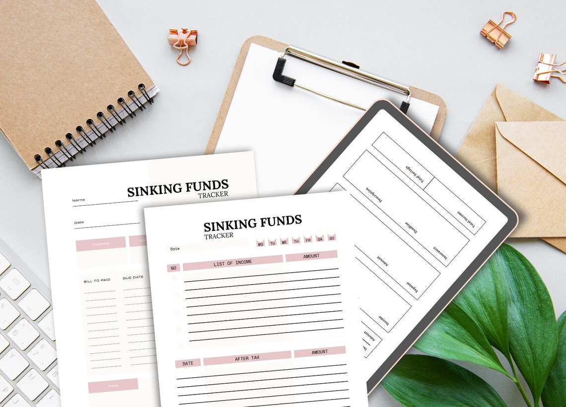 Sinking Funds Tracker: Simple Saving Ledger Log for Goals (financial ...