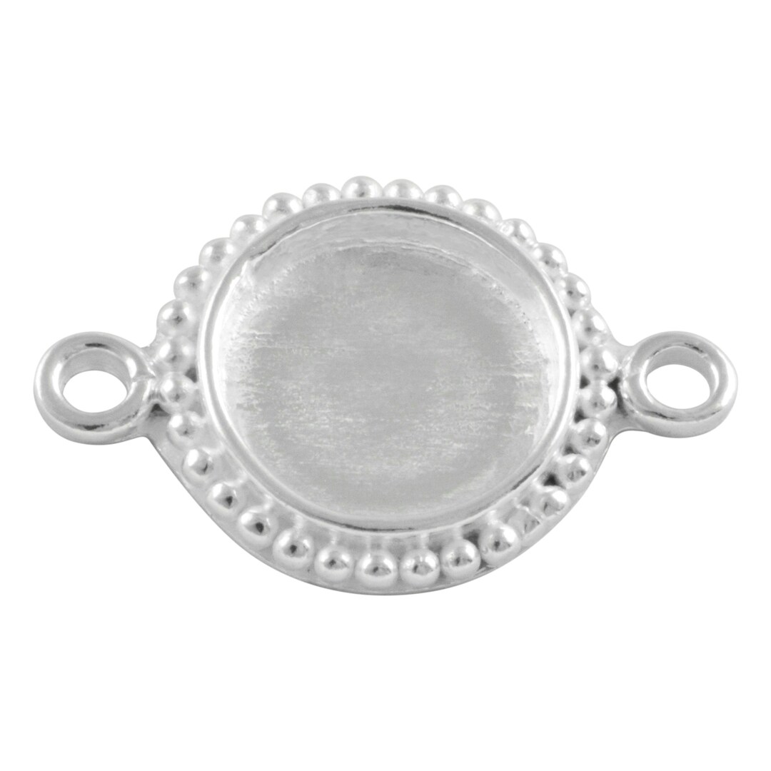 925 Silver Beaded Round Connectors, 3mm-30mm Connectors, DIY Jewelry ...