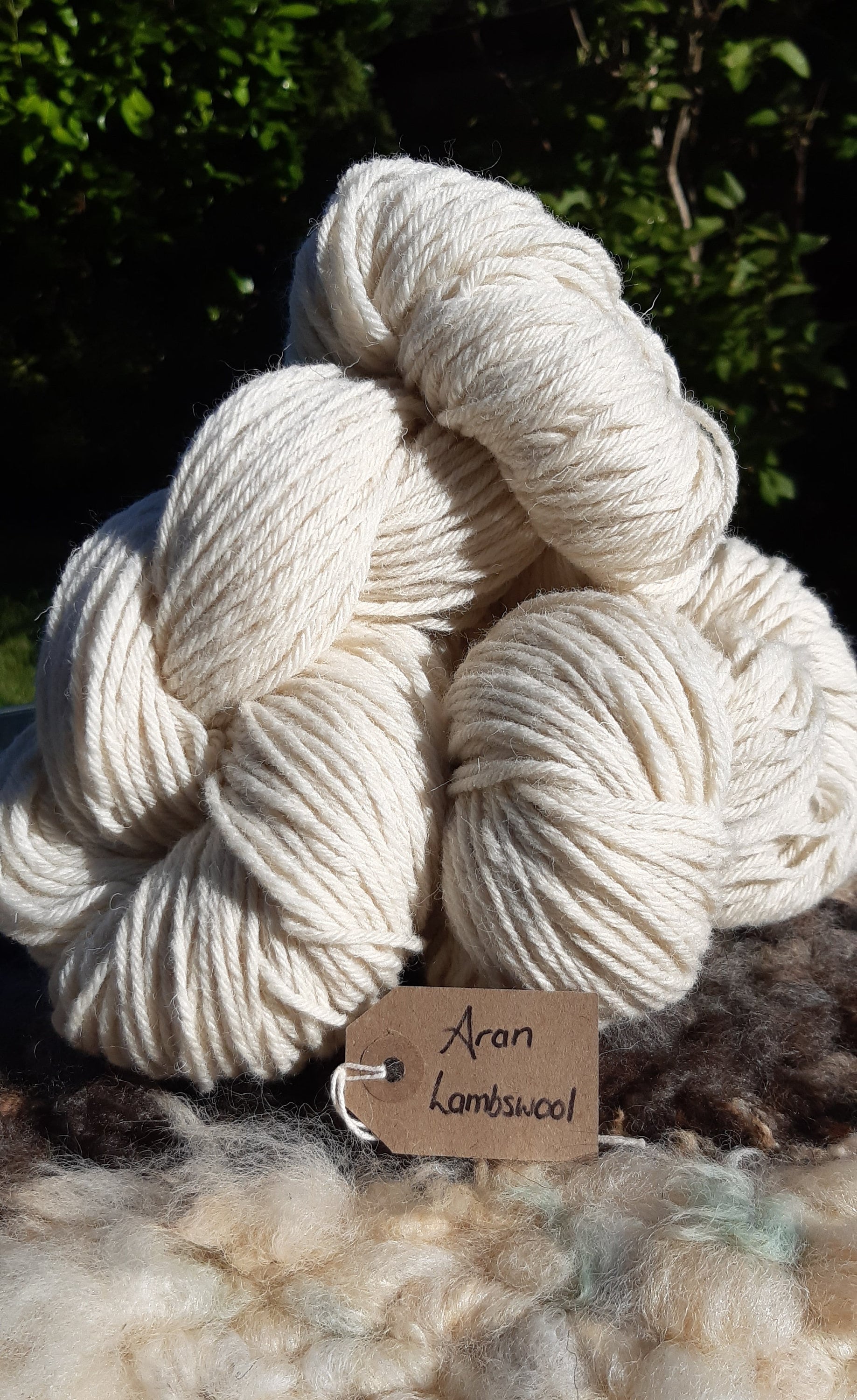 Lambswool - Aran Yarn, Beautiful, Soft, Undyed Wool. Produced From Own ...