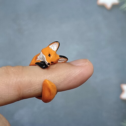 Fox Ring Silver Fox Ring Fox Ring Fox Jewelry Animal - Etsy