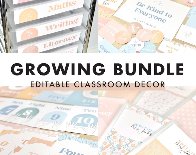 Bulletin Board Lettering | Classroom Decor - California Dreamer - Etsy ...