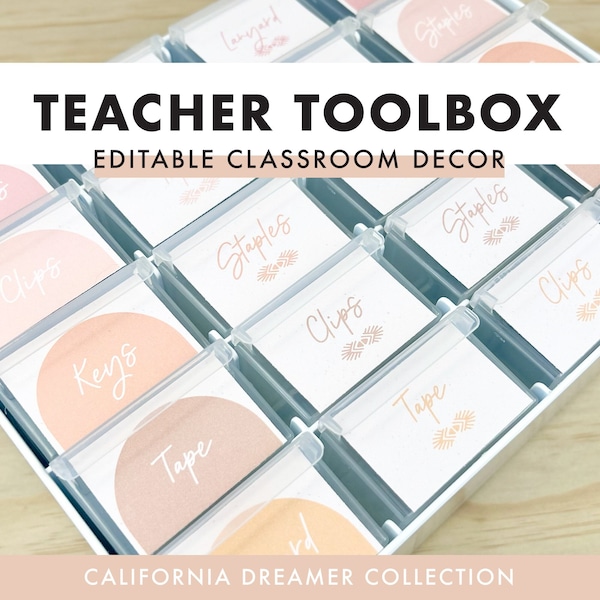 Teacher Toolbox - Etsy