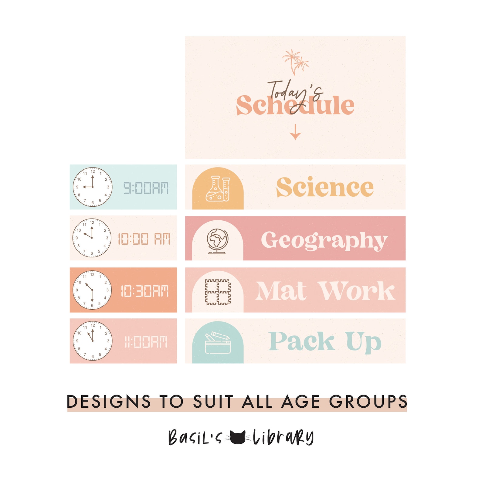 Classroom Timetable | Classroom Decor - California Dreamer - Etsy