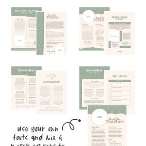 Meet the Teacher Classroom Newsletters Classroom Decor - Etsy