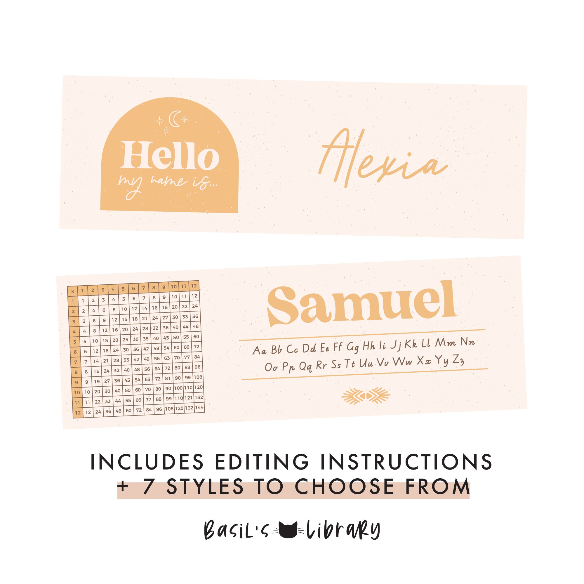 Desk Name Plates Classroom Decor California Dreamer - Etsy