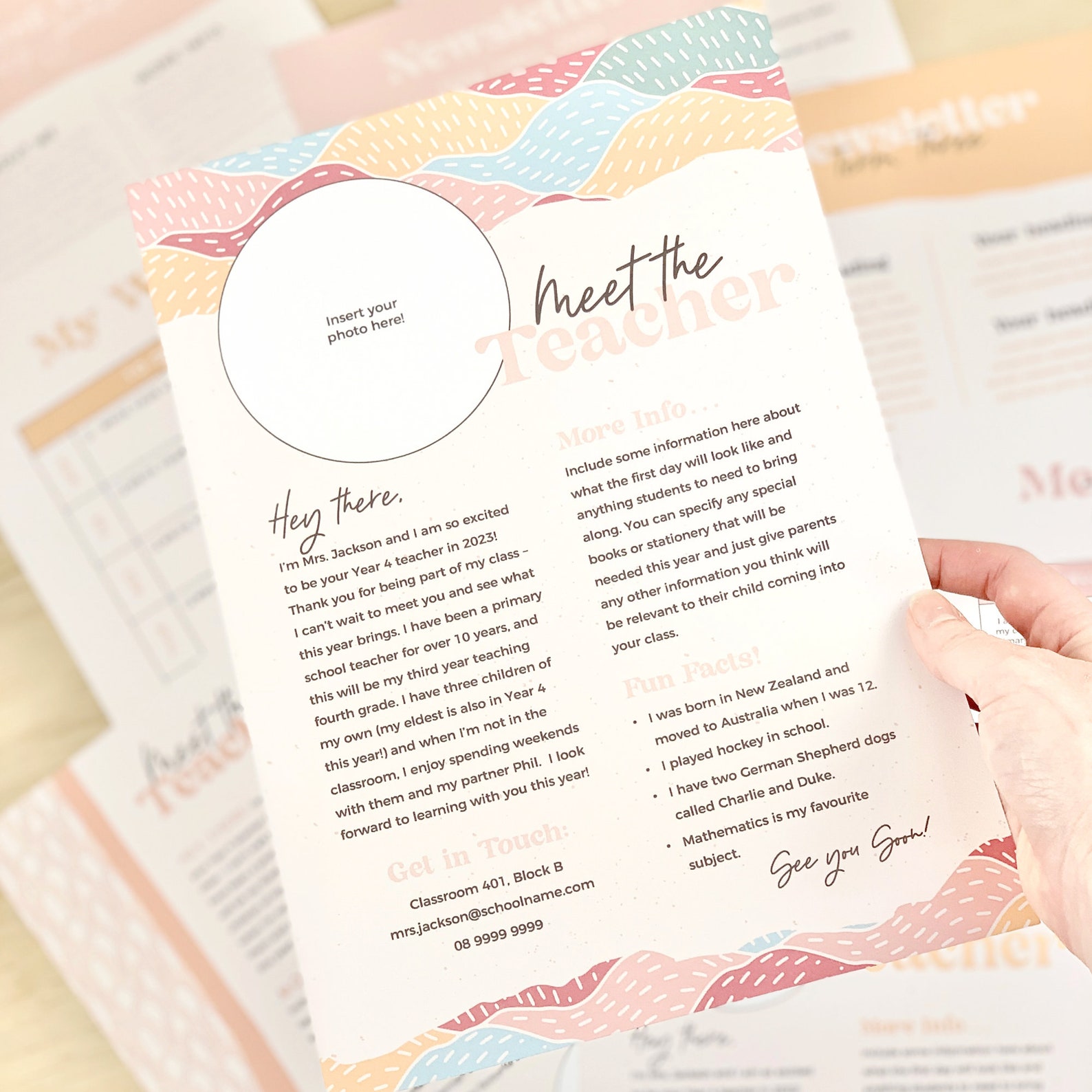 Meet the Teacher Classroom Newsletters Classroom Decor - Etsy