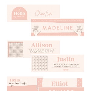 Desk Name Plates | Classroom Decor - California Dreamer - Etsy