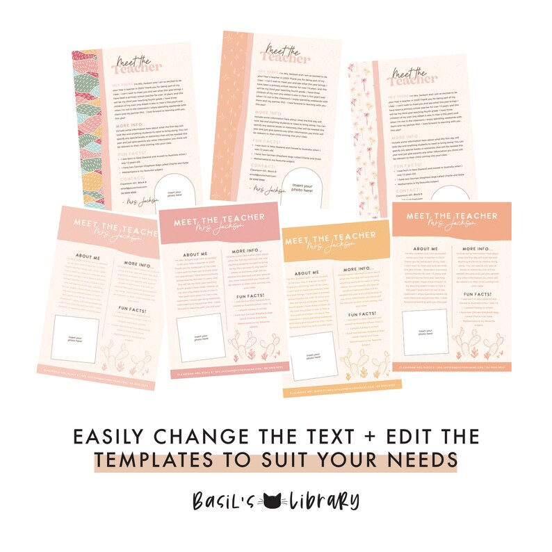 Meet the Teacher Classroom Newsletters Classroom Decor - Etsy