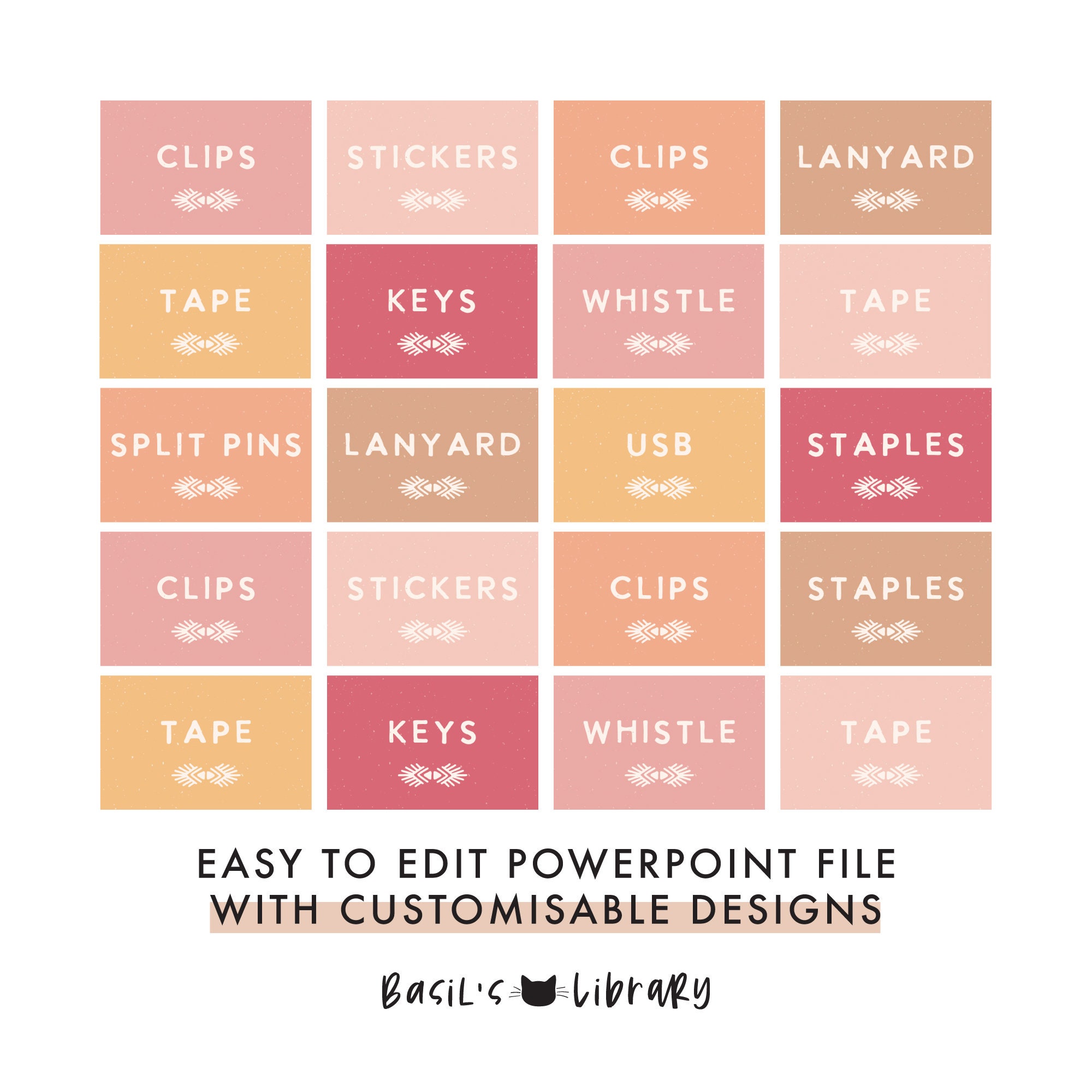 Teacher Toolbox Labels | Classroom Decor - California Dreamer - Etsy