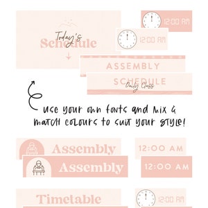 Classroom Timetable | Classroom Decor - California Dreamer - Etsy