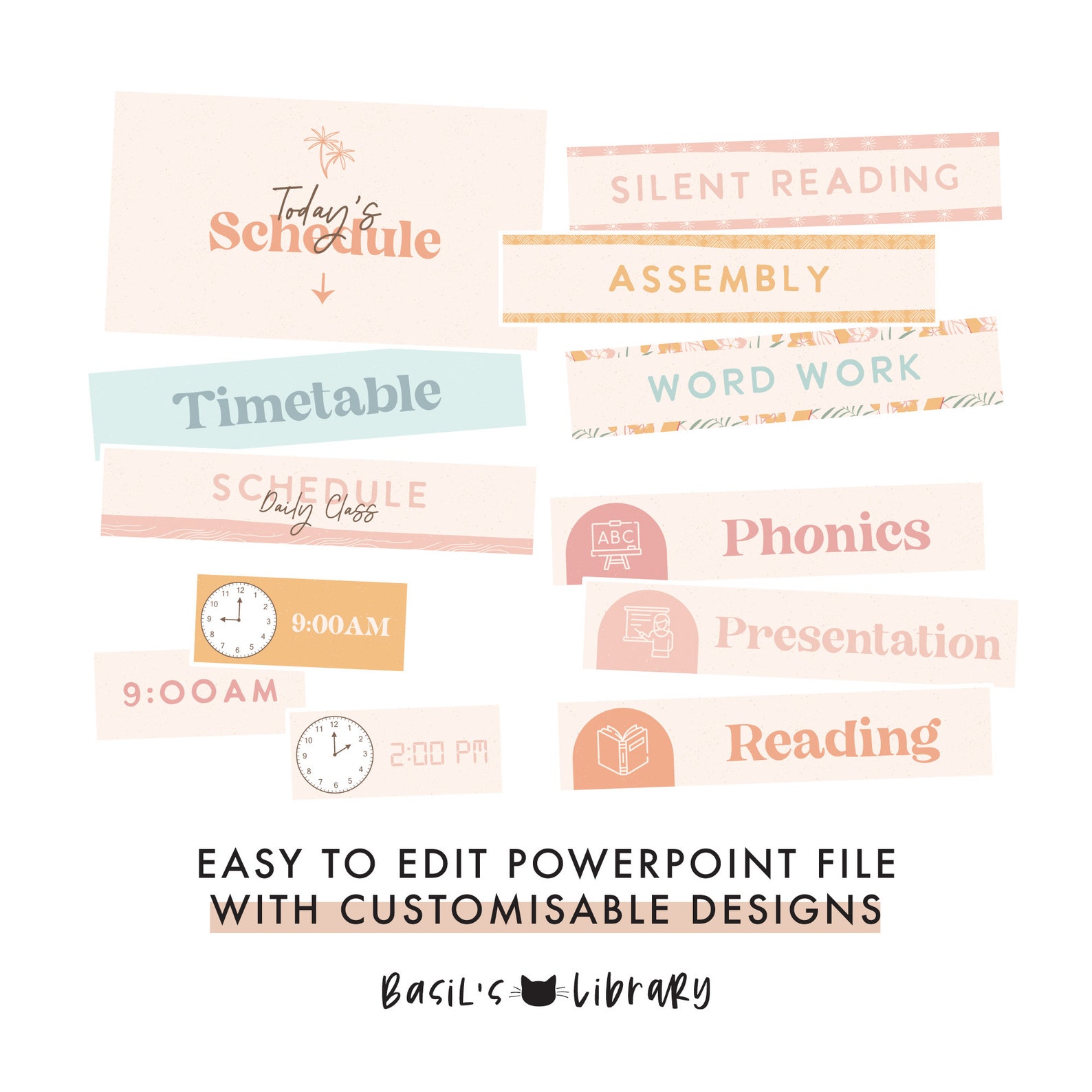 Classroom Timetable Classroom Decor California Dreamer - Etsy