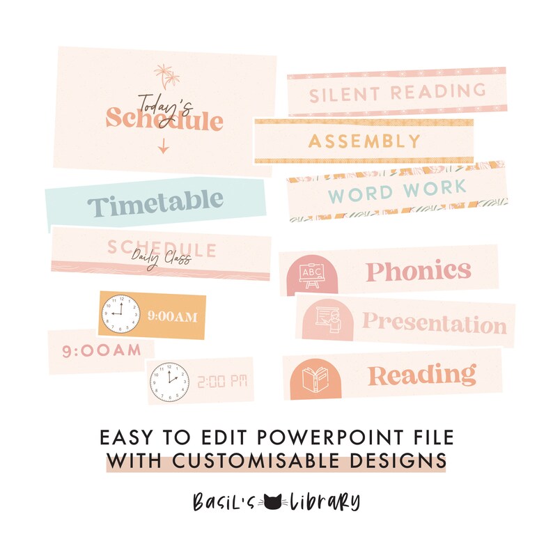 Classroom Timetable | Classroom Decor - California Dreamer - Etsy