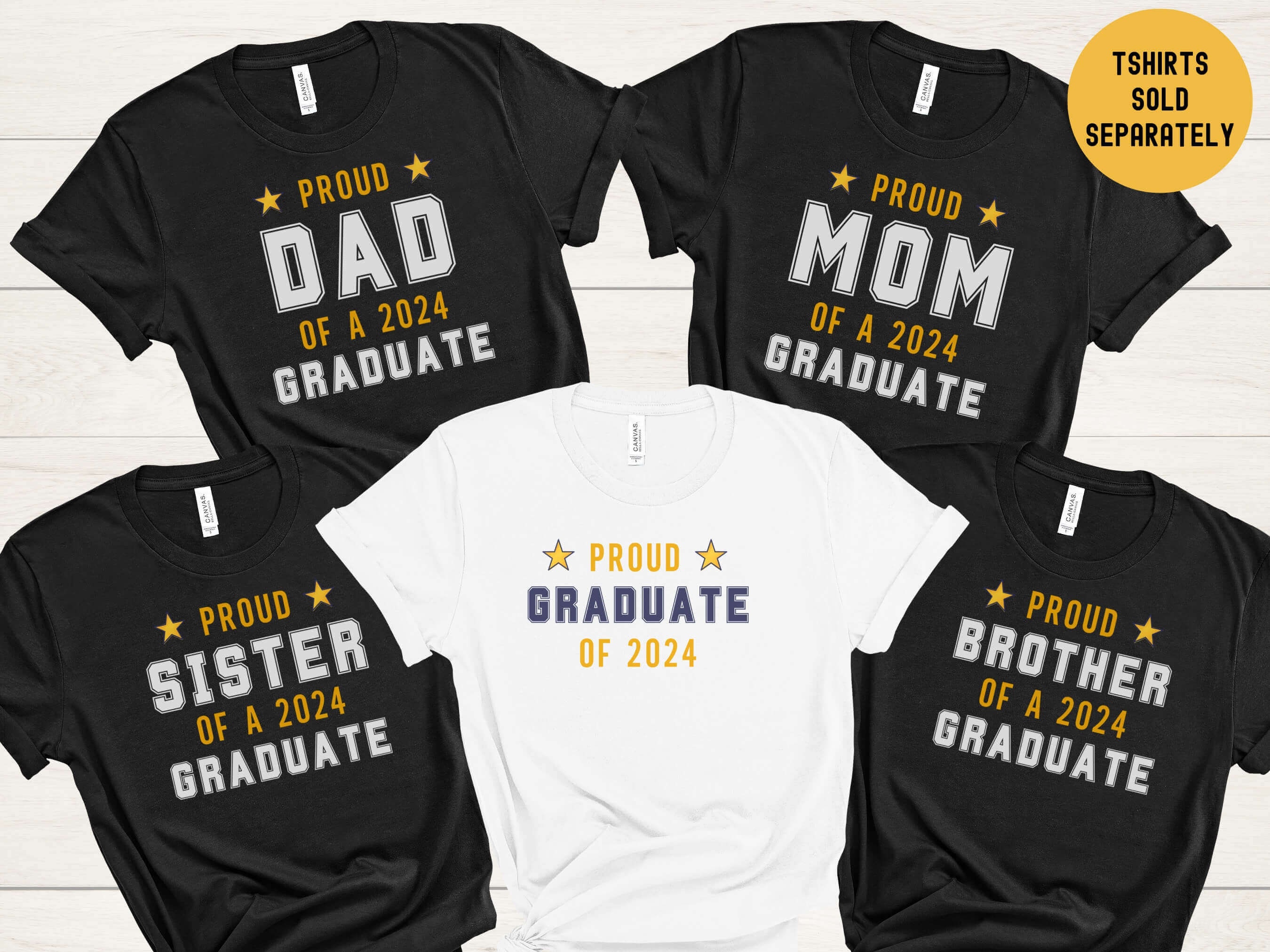 Graduate New Family Matching, Graduation 2024 Proud Mom Dad, Class of 2024 Family Graduation ...