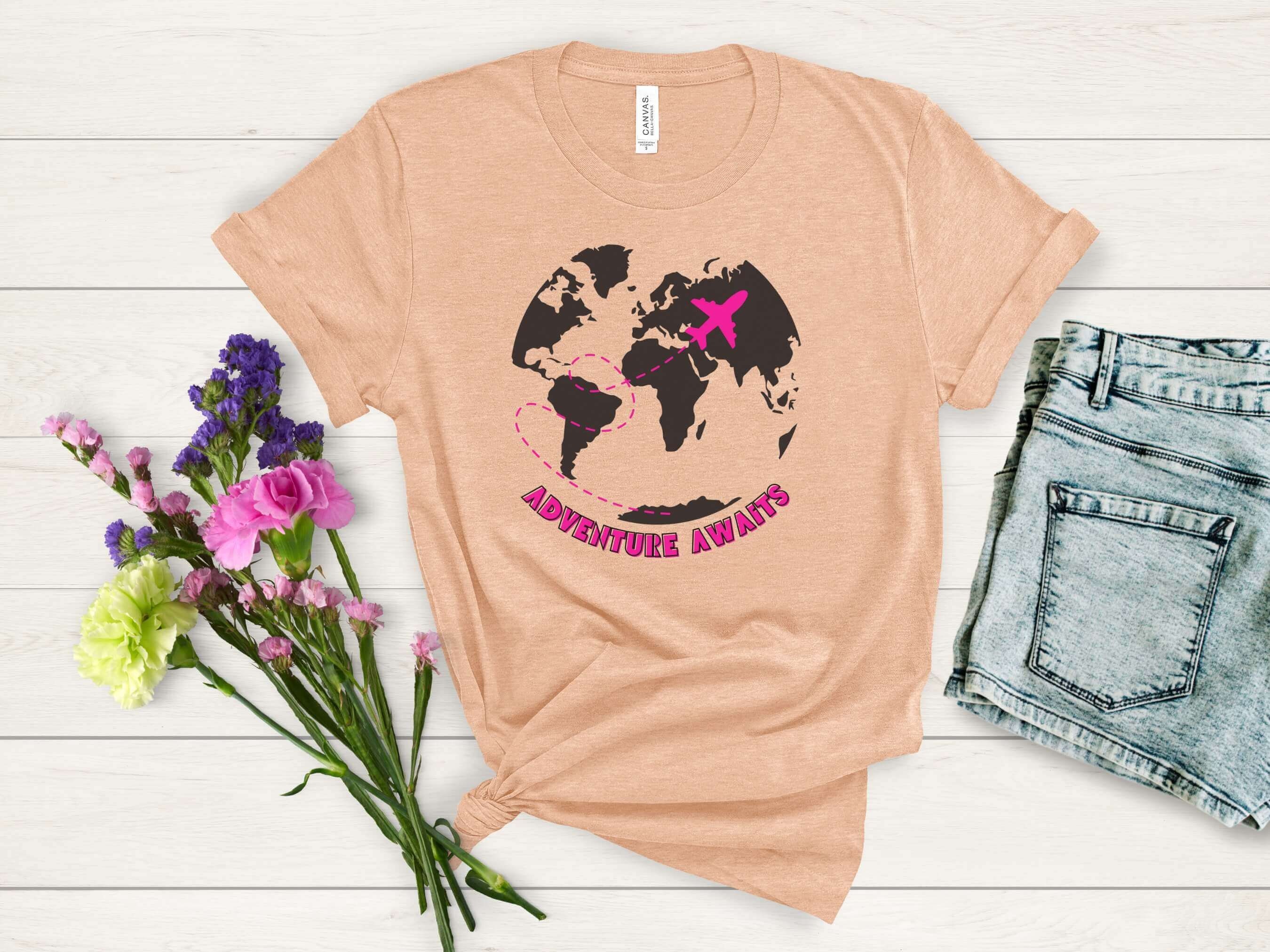 World Map Shirt, Airplane Mode Shirt, Exchange Student, Adventure ...