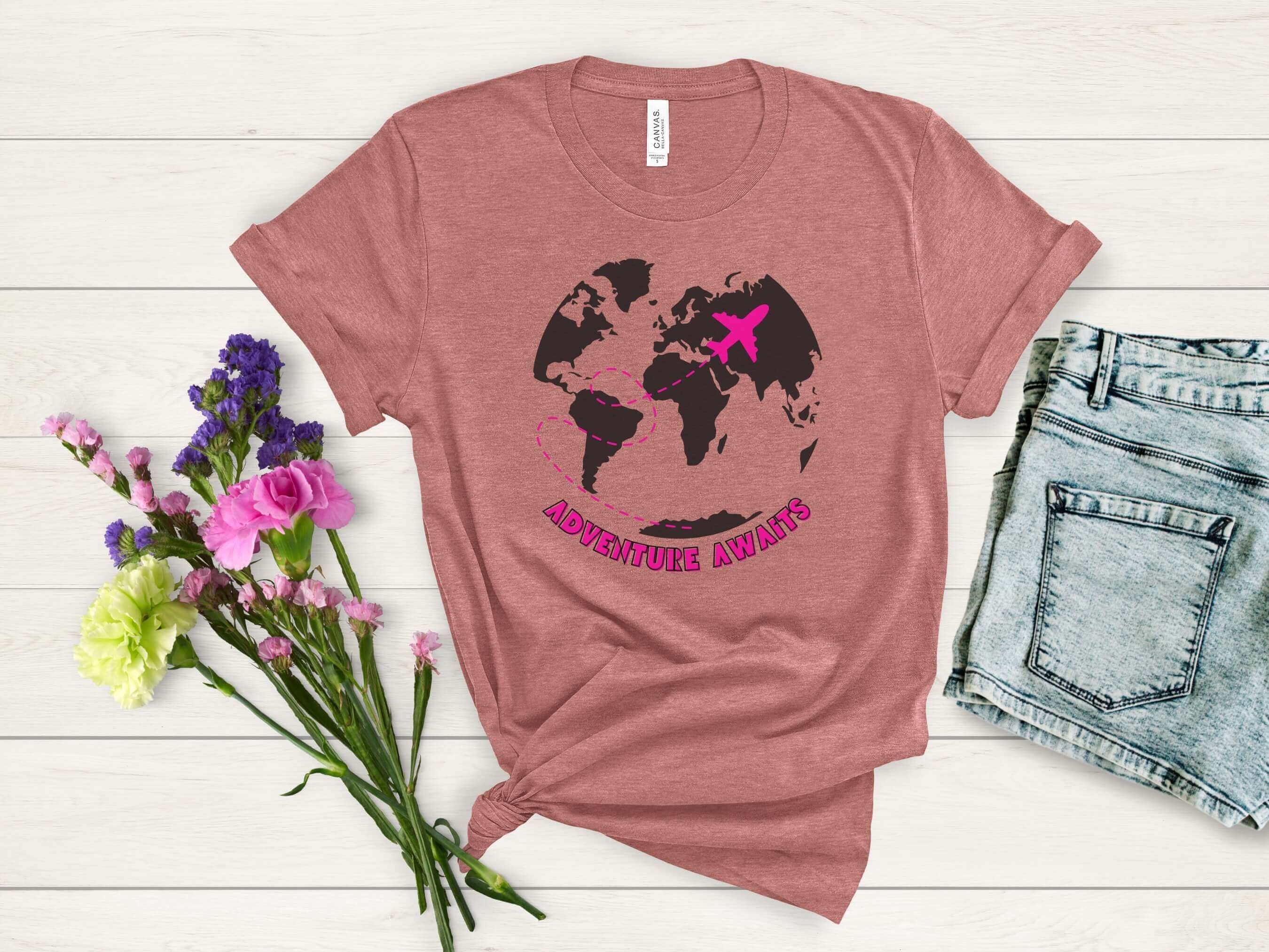 World Map Shirt, Airplane Mode Shirt, Exchange Student, Adventure ...
