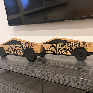 Tesla Cybertruck With Graffiti Form Baja Off-road Testing, Handcrafted ...