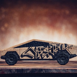 Tesla Cybertruck With Graffiti Form Baja Off-road Testing, Handcrafted ...