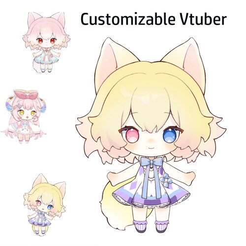 Customizable Vtuber Slime Vtuber Model Fully Body/fully - Etsy