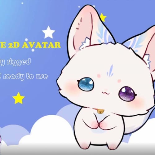 Male Fox Live2d Vtuber Model - Etsy