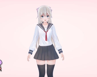 Customized Vtuber Fox Vtuber Model Fully Body/fully Rigged - Etsy