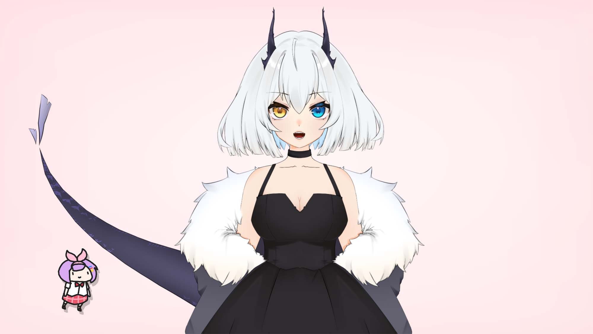 Customizable Vtuber Girl Vtuber Model Fully Body/fully Rigged Live2d ...