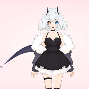 Customizable Vtuber - Girl Vtuber Model - Fully Body/fully Rigged ...