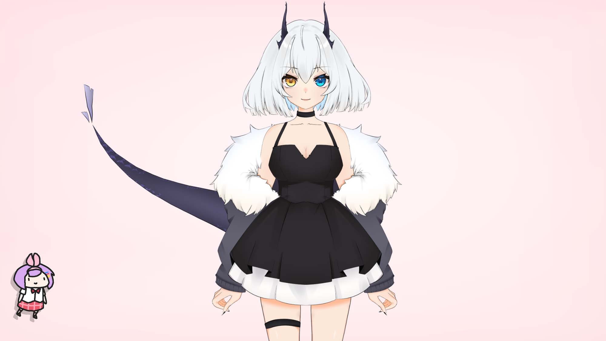 Customizable Vtuber Girl Vtuber Model Fully Body/fully Rigged Live2d ...
