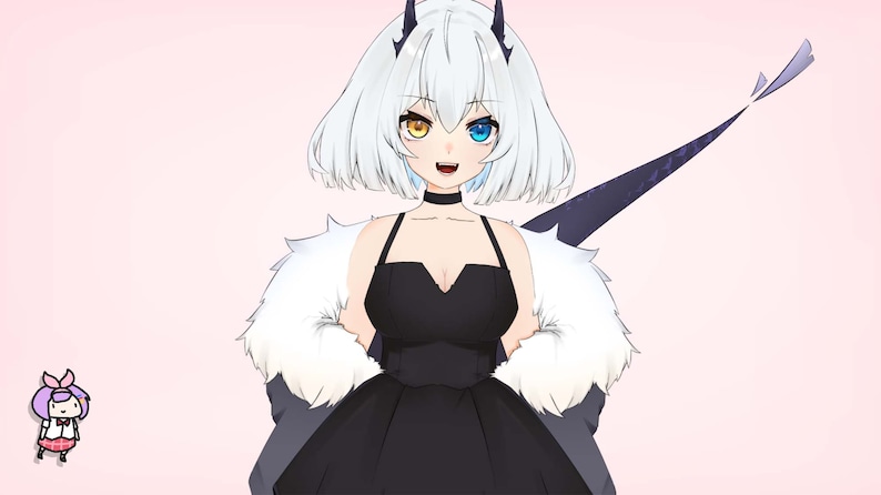 Customizable Vtuber Girl Vtuber Model Fully Body/fully Rigged Live2d ...